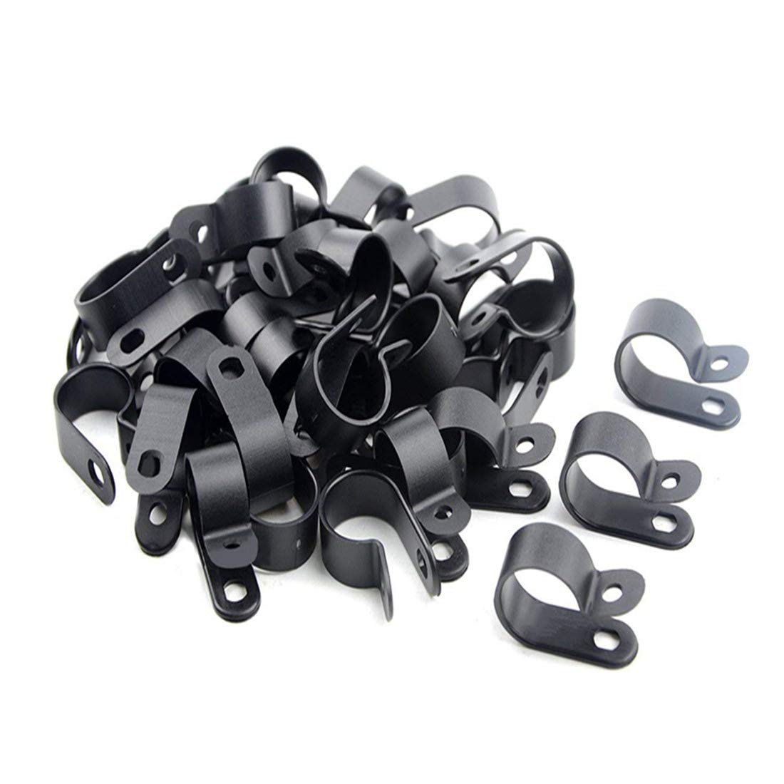 Amazon.com: 265 PCS Black Nylon Wire Clips R-type Cable Clip Fastener ...