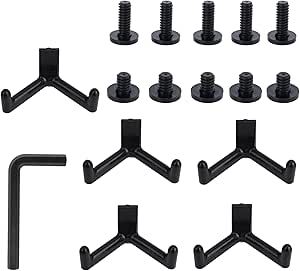 16 Pcs Storage Shed Hooks Set for Suncast, 5 Black V Shaped Tool Hooks ...