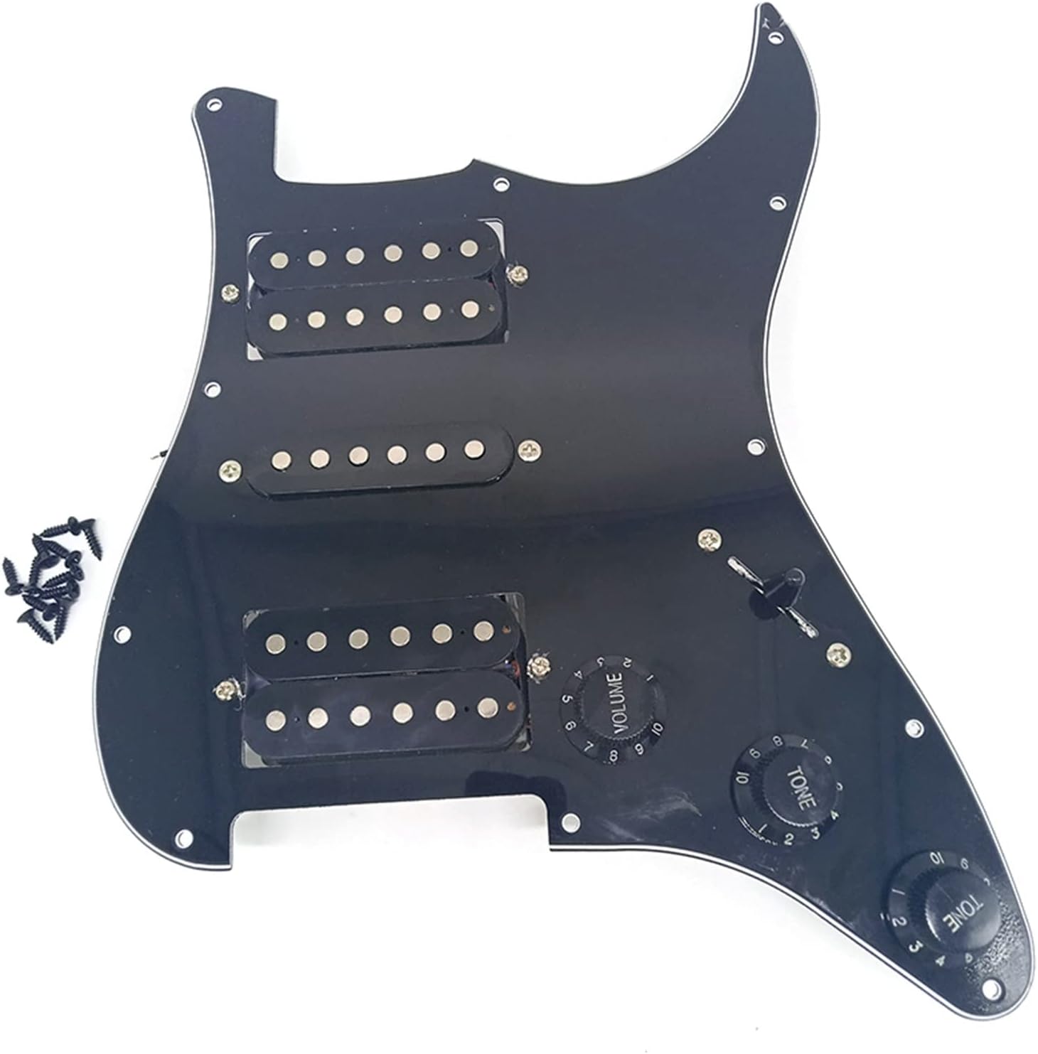 Amazon.com - 3-Ply 11 Holes Loaded Prewired Pickguard with HSH Pickup ...