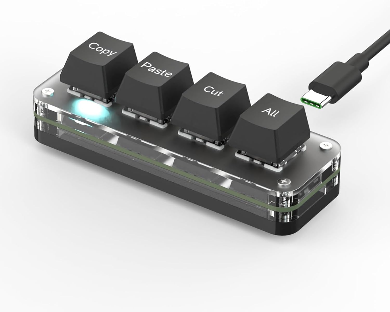 Amazon.com: BRIMFORD 4-Key Cut Copy Paste Select-All Keyboard, Macro ...