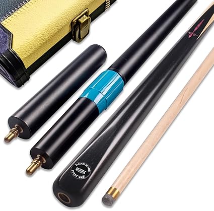 WOODS CUES Handmade 57or58inch Maple 1 Piece Snooker/Pool Cue, 8.5or9 ...