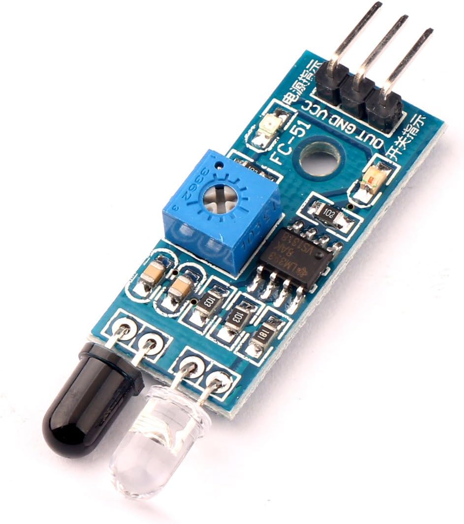 DEOK infrarrojos de obstáculos Evitar módulo IR de Reflexion 2 ~ 30 cm ...