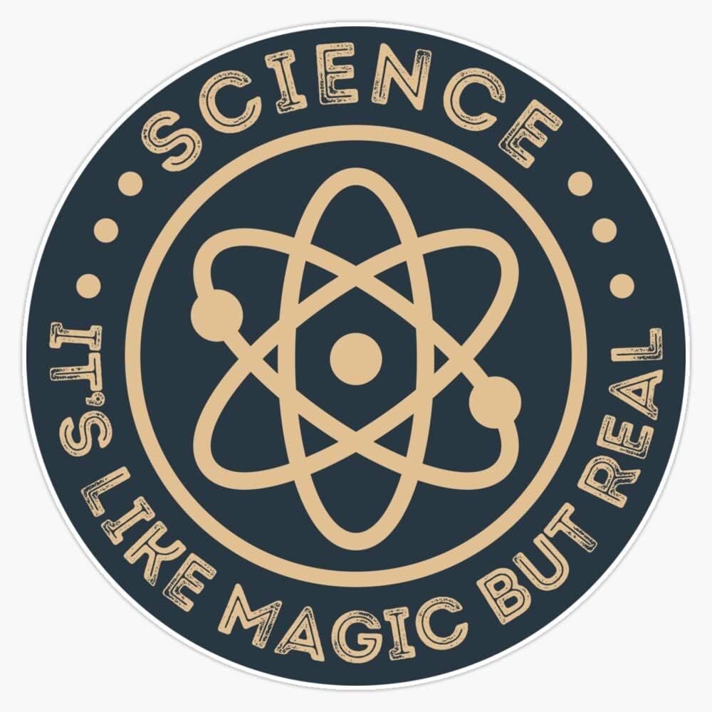 Amazon.com - Science It's Like Magic But Real Bumper Sticker Vinyl ...