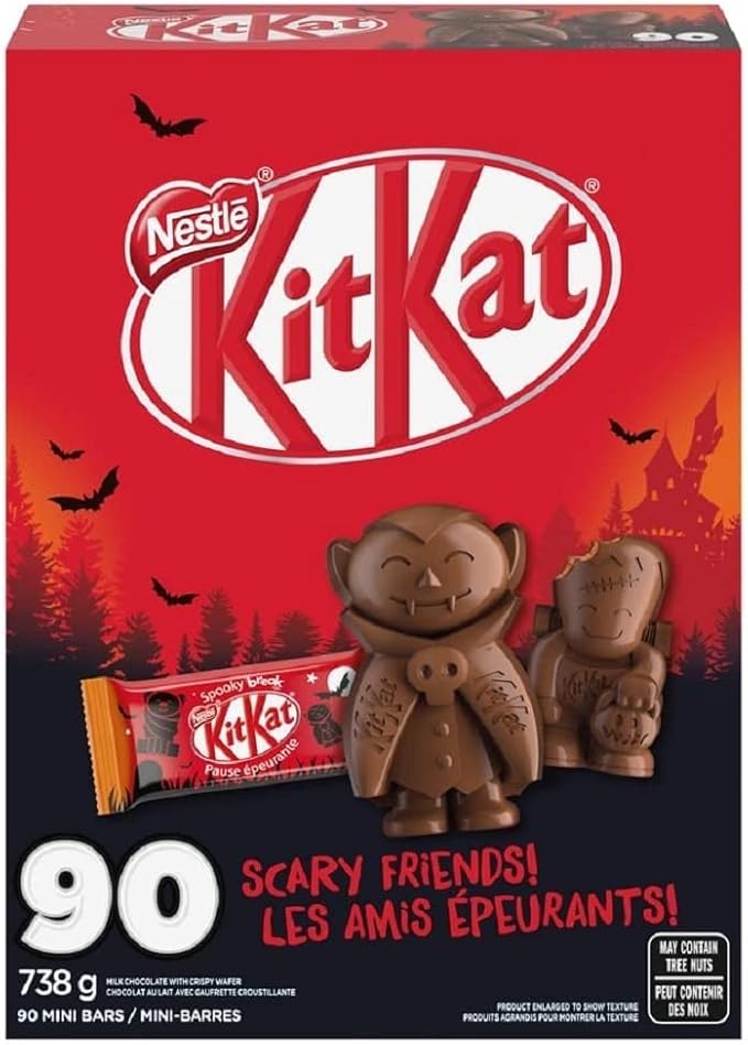Kit Kat NESTLÉ KITKAT Halloween Scary Friends 90 pack 738 g : Amazon.ca ...
