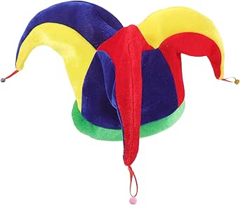 Amazon.com: BESPORTBLE Triangle Clown Hat Colorful Clown Topper Hat ...