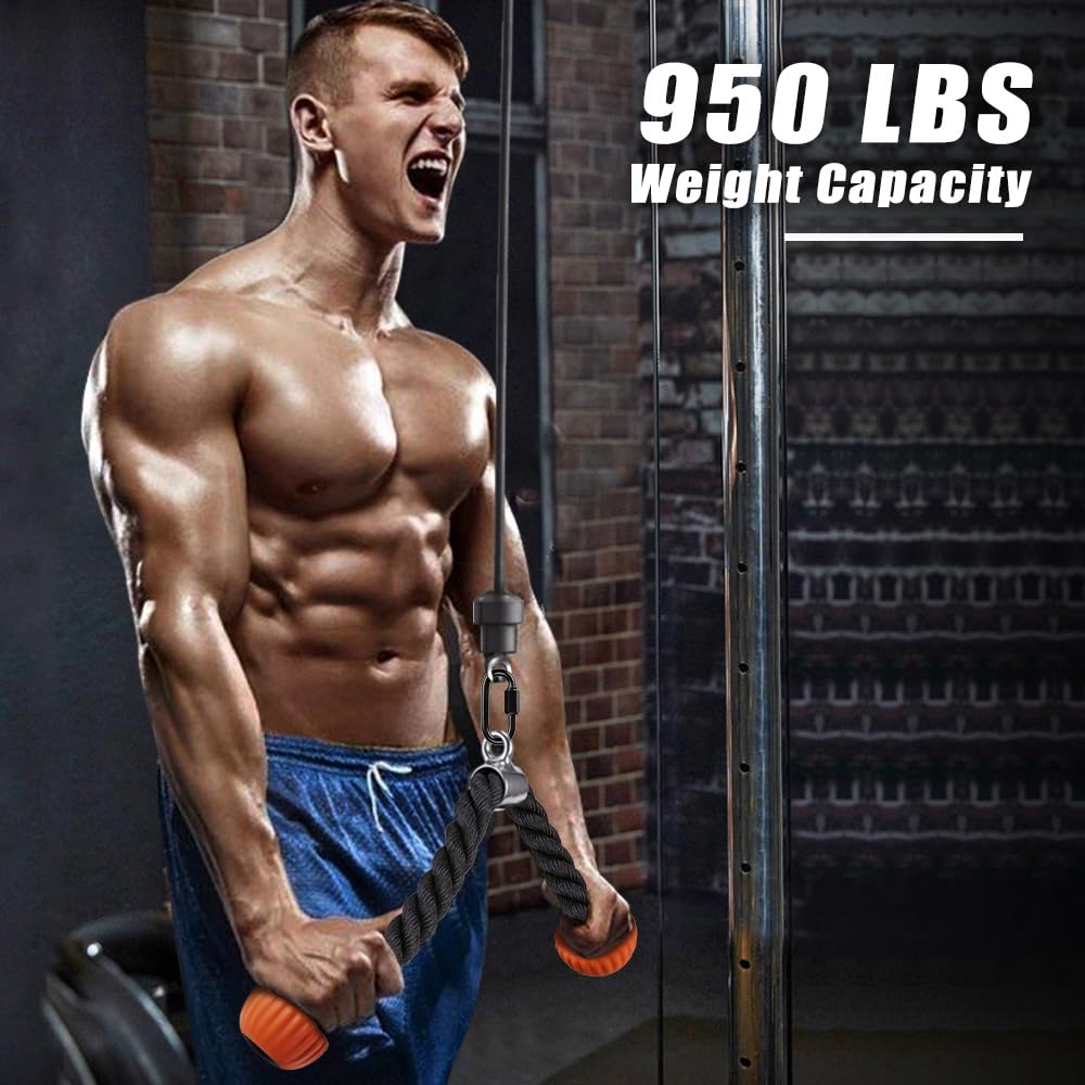 Snapklik.com : Kipika Set Of 2 Tricep Rope, 28 & 36 Inch, Cable Machine ...