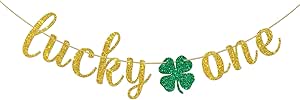 Amazon.com: Ambishi Lucky One Banner, St. Patrick Day Banner for Baby ...