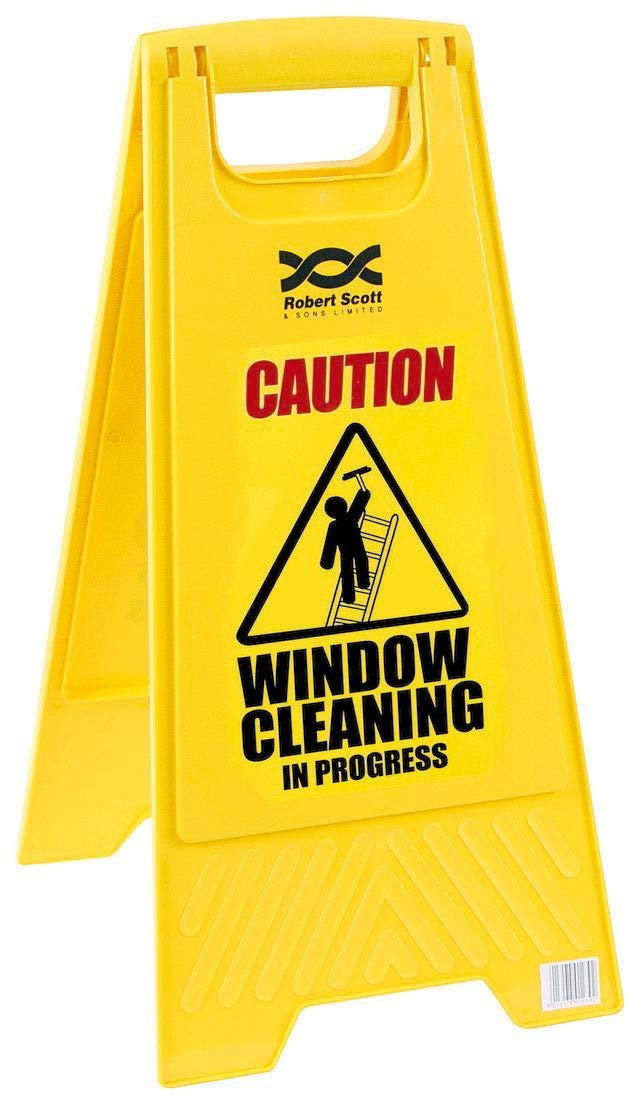 Caution Window Cleaning' sign Yellow - Contico PS124WIND : Amazon.co.uk ...