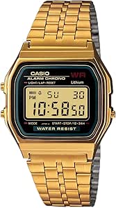 CASIO Vintage Collection A159 Watch, Gold, One Size, Classic : Amazon ...