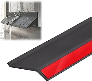 Black Self Adhesive Window Weather Bar Reinforced Rubber Weather Bar ...
