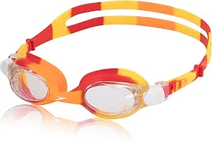 Speedo Unisex Kids Swim Goggles Skoogle Ages 3-8, Red Orange Tie Dye ...