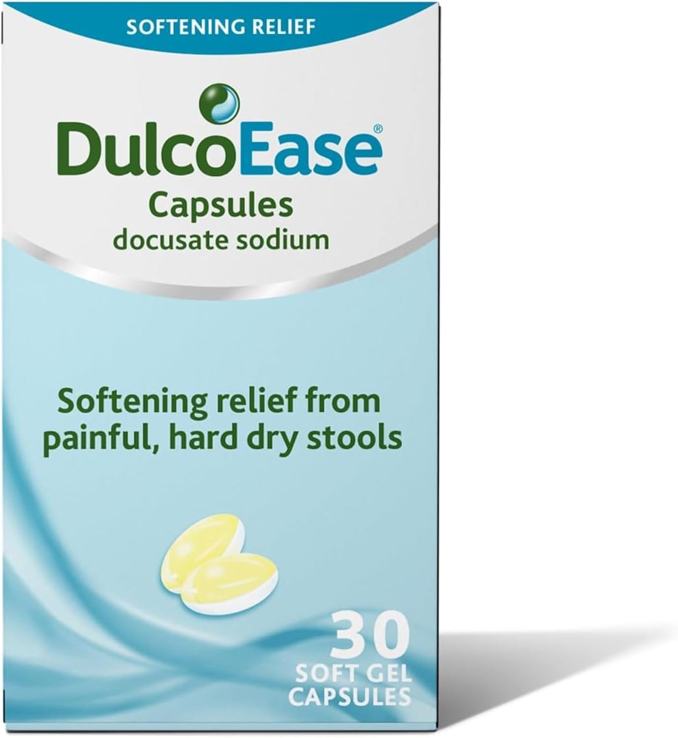 DulcoEase 100 mg Docusate Sodium Capsules - Softening Constipation ...