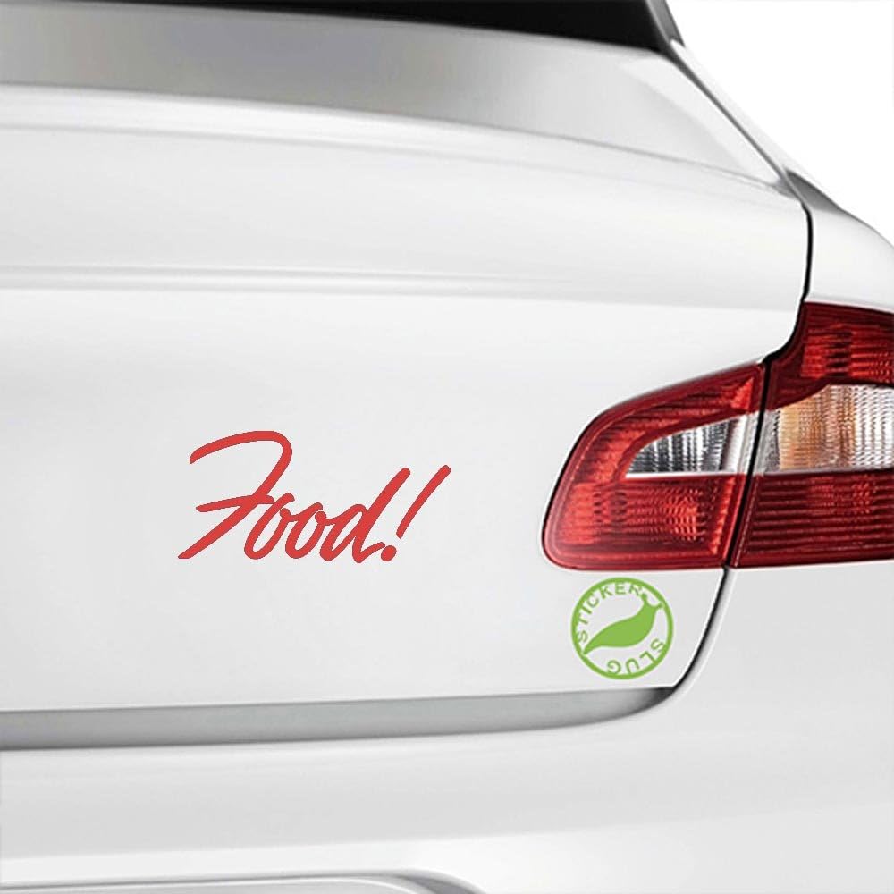 Amazon.com: Food Decal Sticker Red Size 23 inch : Automotive