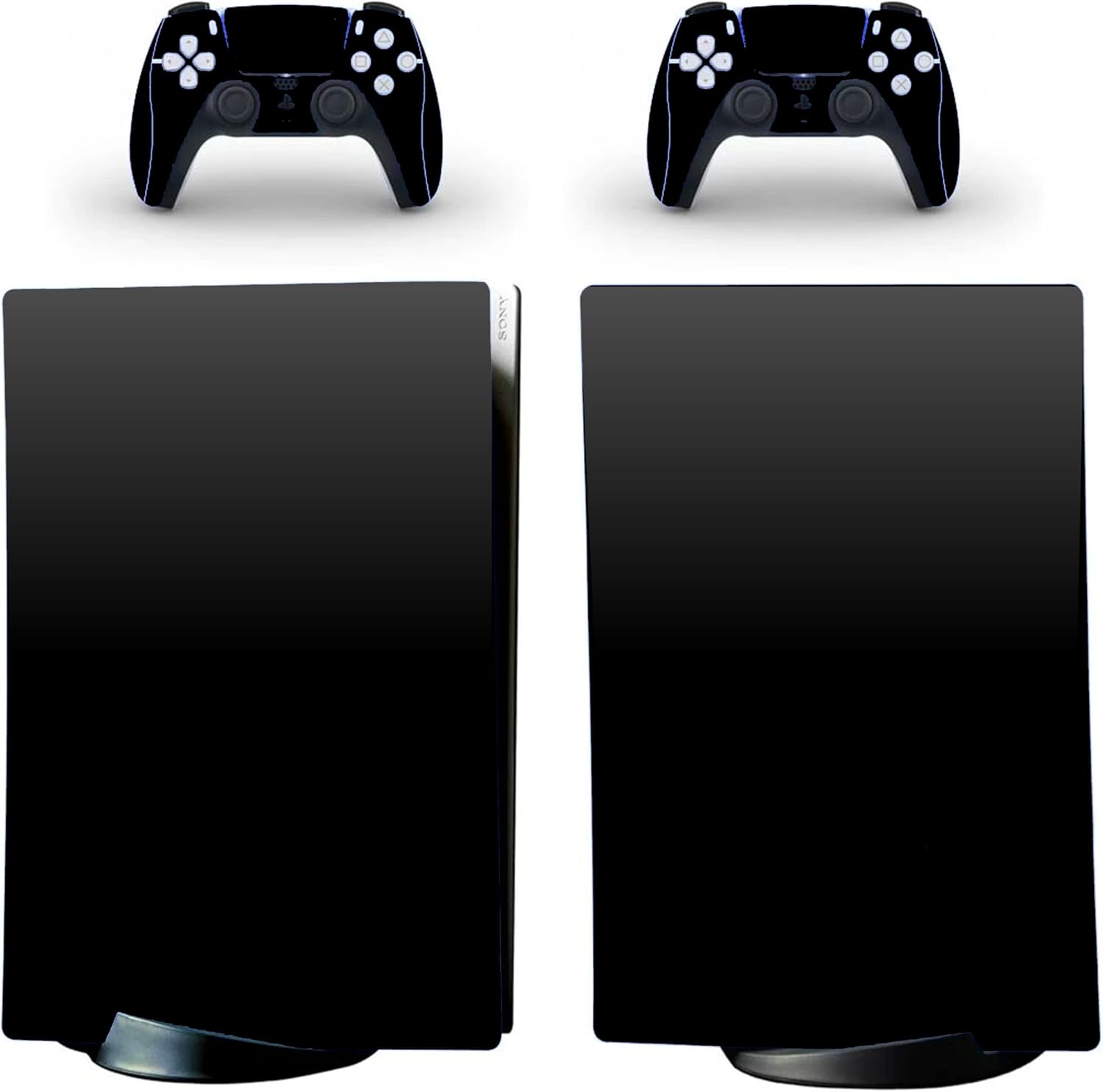 Amazon.com: BelugaDesign Black PS5 Skin | Solid Color Vinyl Cover Wrap ...