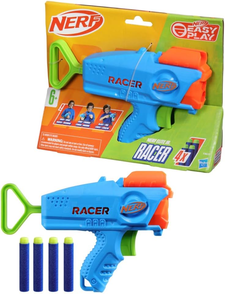Amazon.com: Nerf Elite Junior Racer Easy Play Dart Blaster : Toys & Games