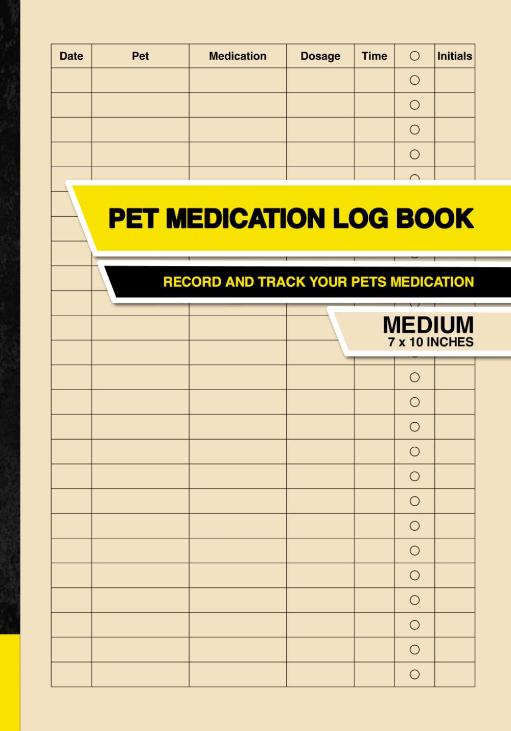 Pet Medication Log Book: Record and Track your Pets Medication | Medium ...