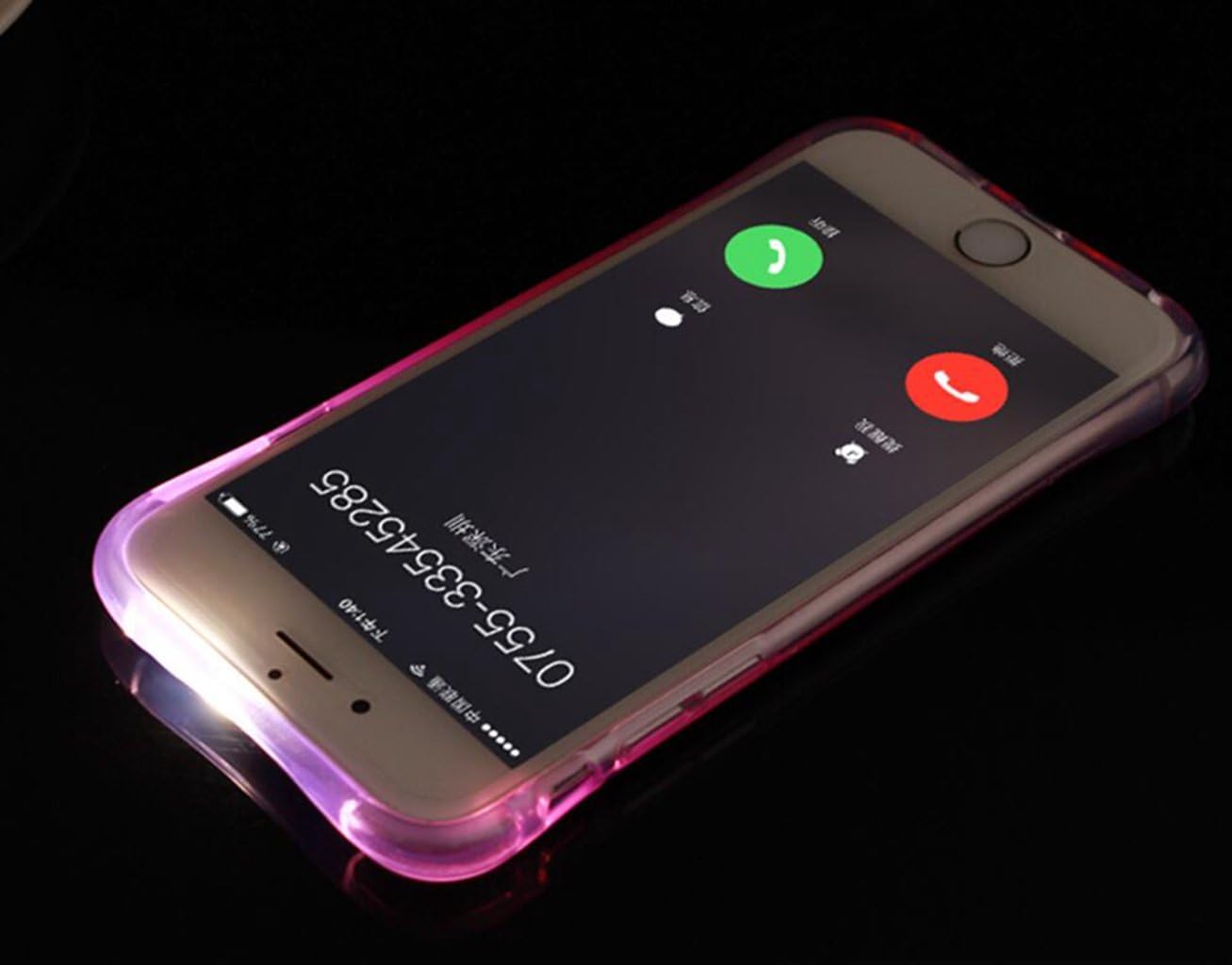 Amazon.com: iPhone 6 Case,iPhone 6S Case,Blixy Transparent LED Incoming ...