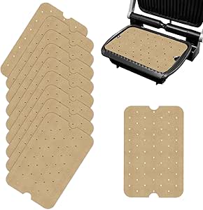 100 Pieces of 19.3 * 29.4cm Air Fryer Parchment Paper, Non-Stick Oil ...
