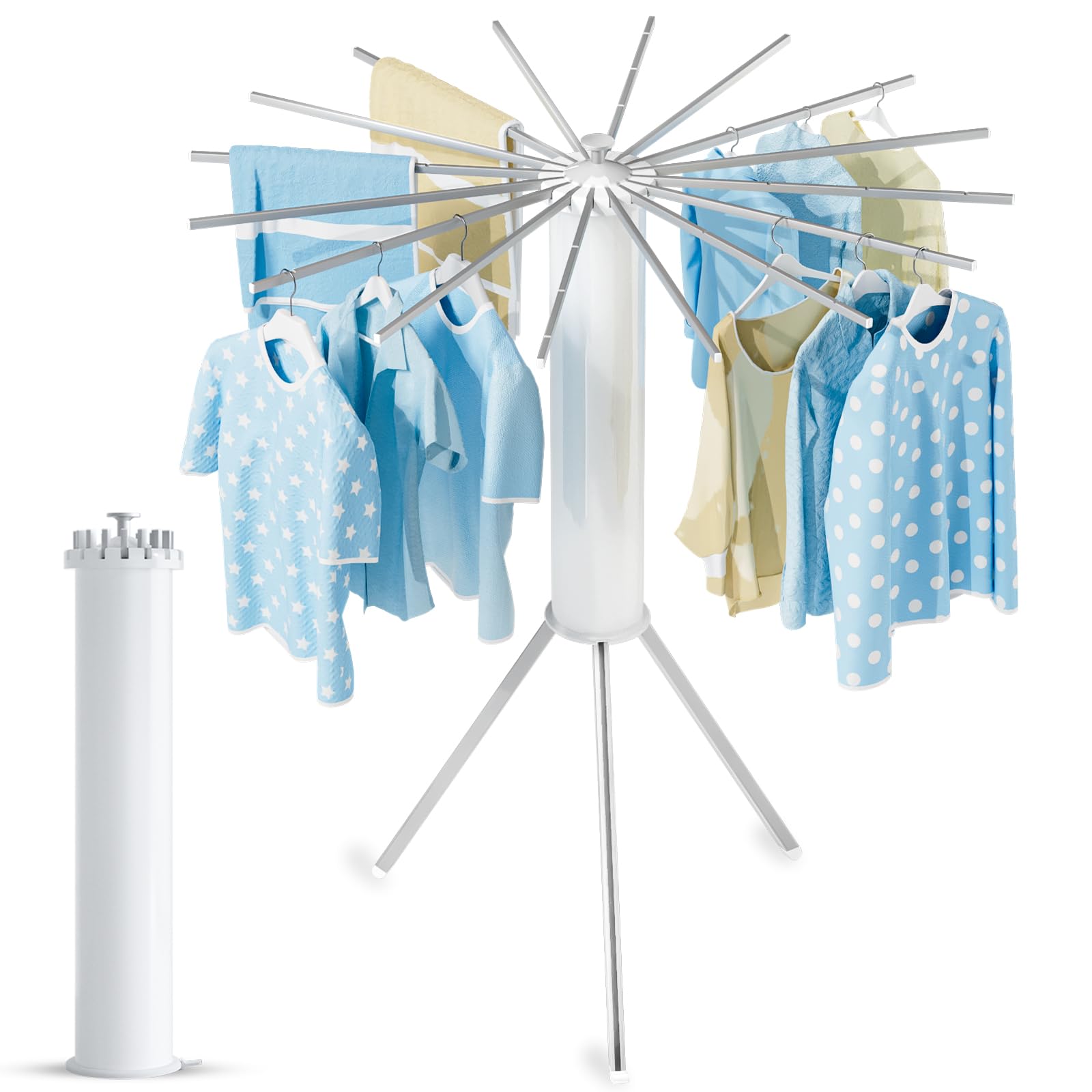 Amazon.com: JAUREE Tripod Clothes Drying Rack Foldable, Laundry Drying ...