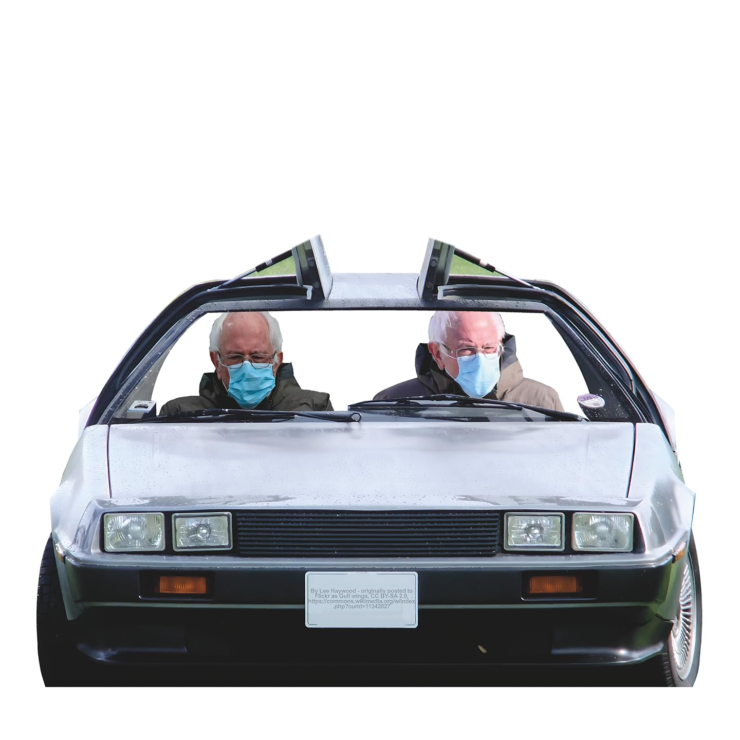 Amazon.com: SP12855 80s Back Steel Silver Future Time Machine Sports ...