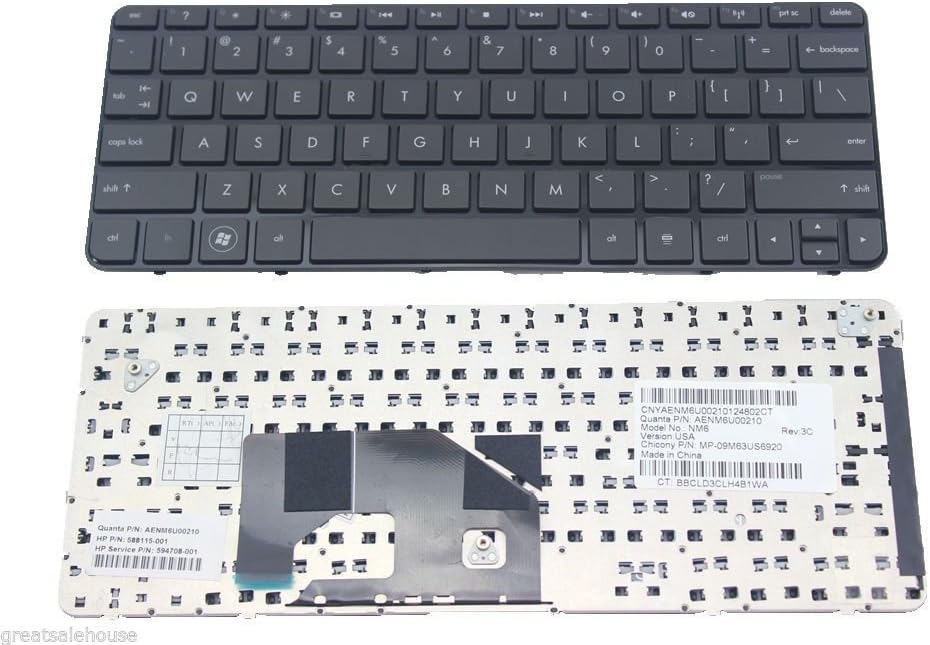 Amazon.com: wangpeng® New for HP Compaq Mini 210 2102 US Laptop 590527 ...