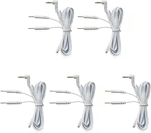 1 or 2 Set, TENS Electrode Wires, Dual Channel Tens Leads with 2mm Pin ...