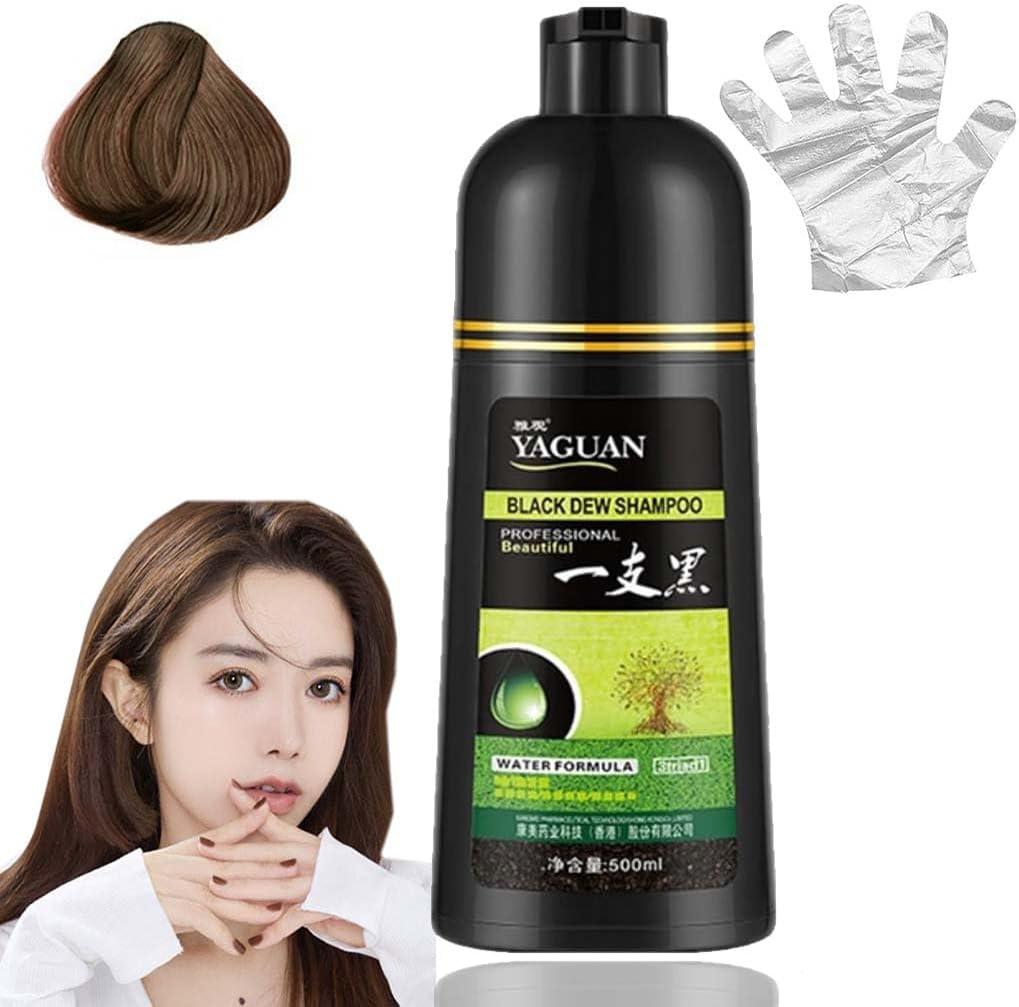 Yaguan Herbal Shampoo, Yaguan Black Dew Shampoo, Champu Con Tinte Para ...