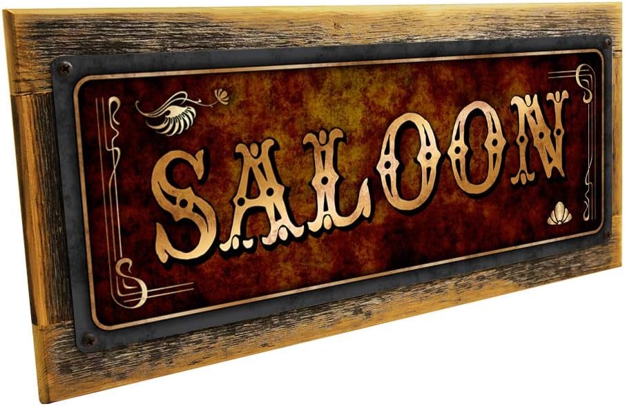 Amazon.com : Treasure Gurus Rustic Wood Saloon Menu Wall Sign Vintage ...