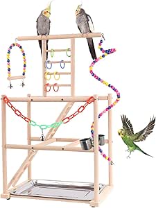Bird Toys,Birds Playground,3 Level Bird Stand,Birds Play Stand with ...