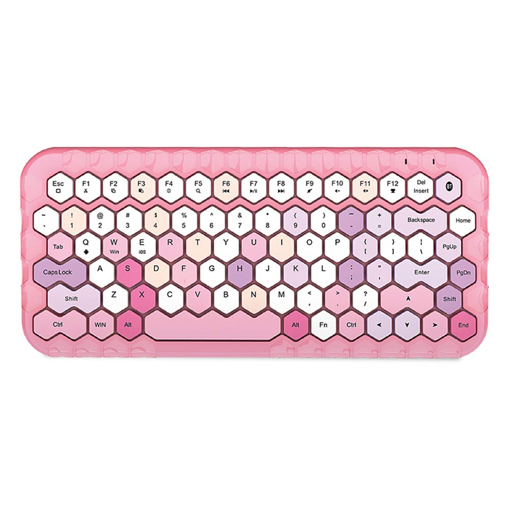 NEE Honey BT Wireless BT Keyboard Mixed Color 83 Key Mini Portable ...
