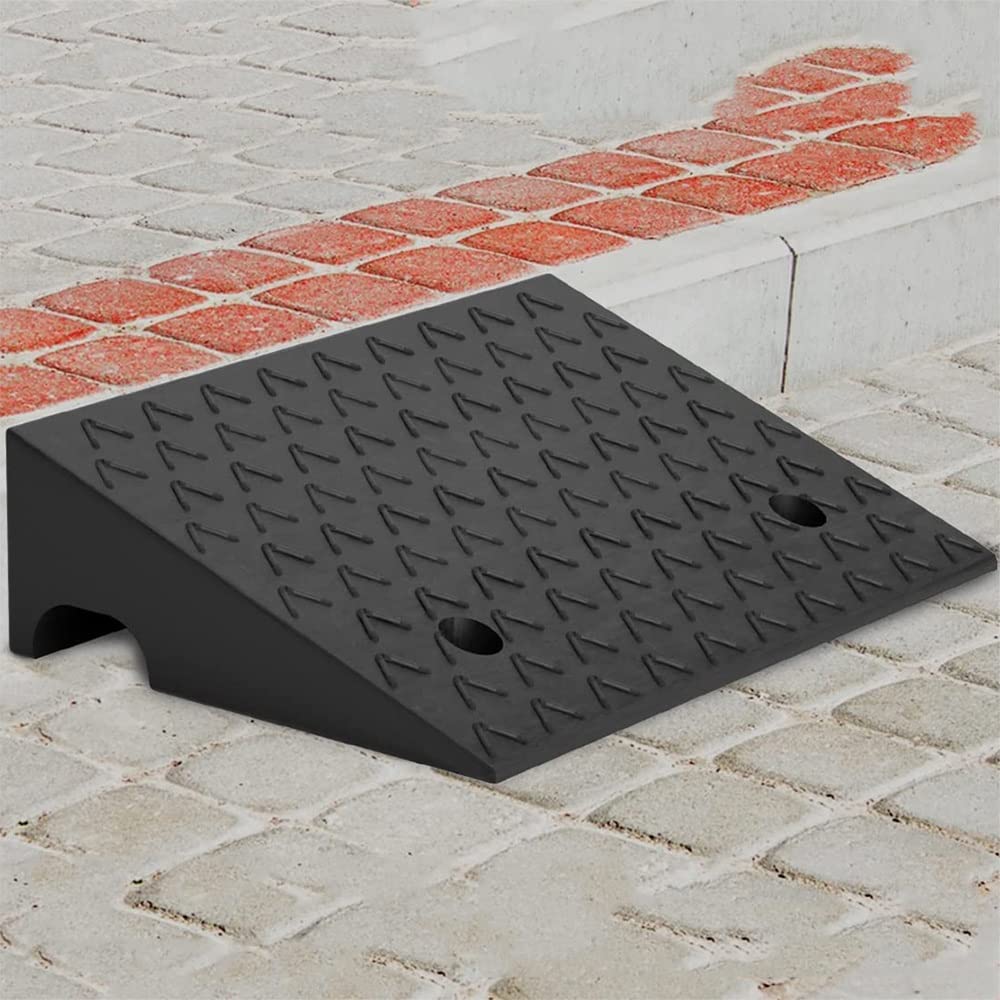 Buy WWFF Curbside Ramp, Heavy Duty Rubber Threshold Curb Ramp, Threshold Ramps for Loading Dock ...
