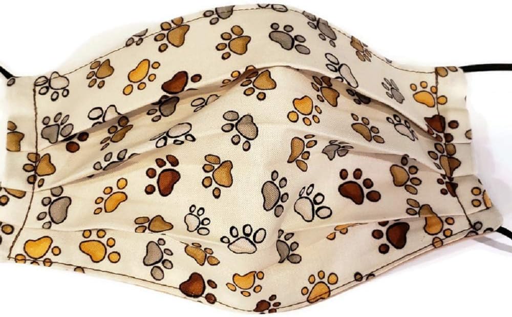 Amazon.com: Paw Print Cotton Face Mask : Health & Household