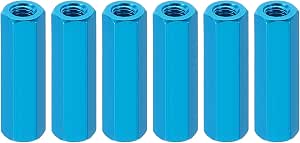Amazon.com: PATIKIL M3 Hex Nuts, 6pcs M3 Threaded Spacers Aluminum 25mm ...
