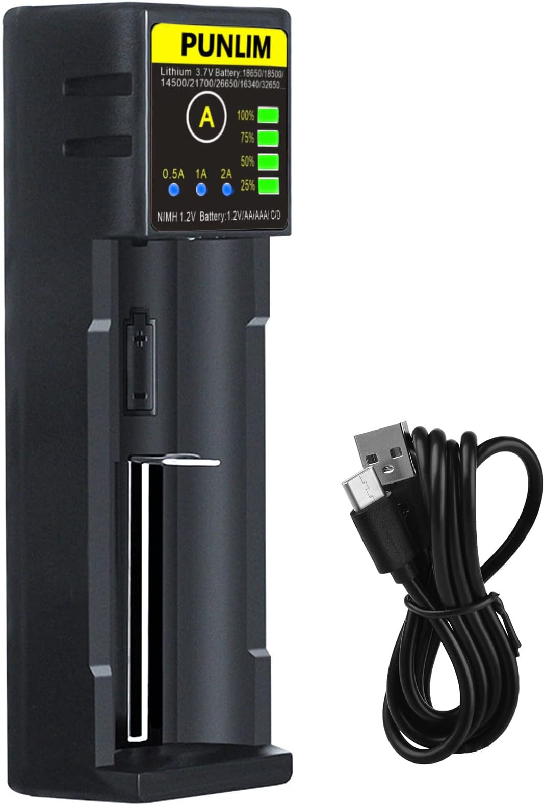 Amazon.com: 18650 Charger,Intelligent Fast Battery Charger for ...
