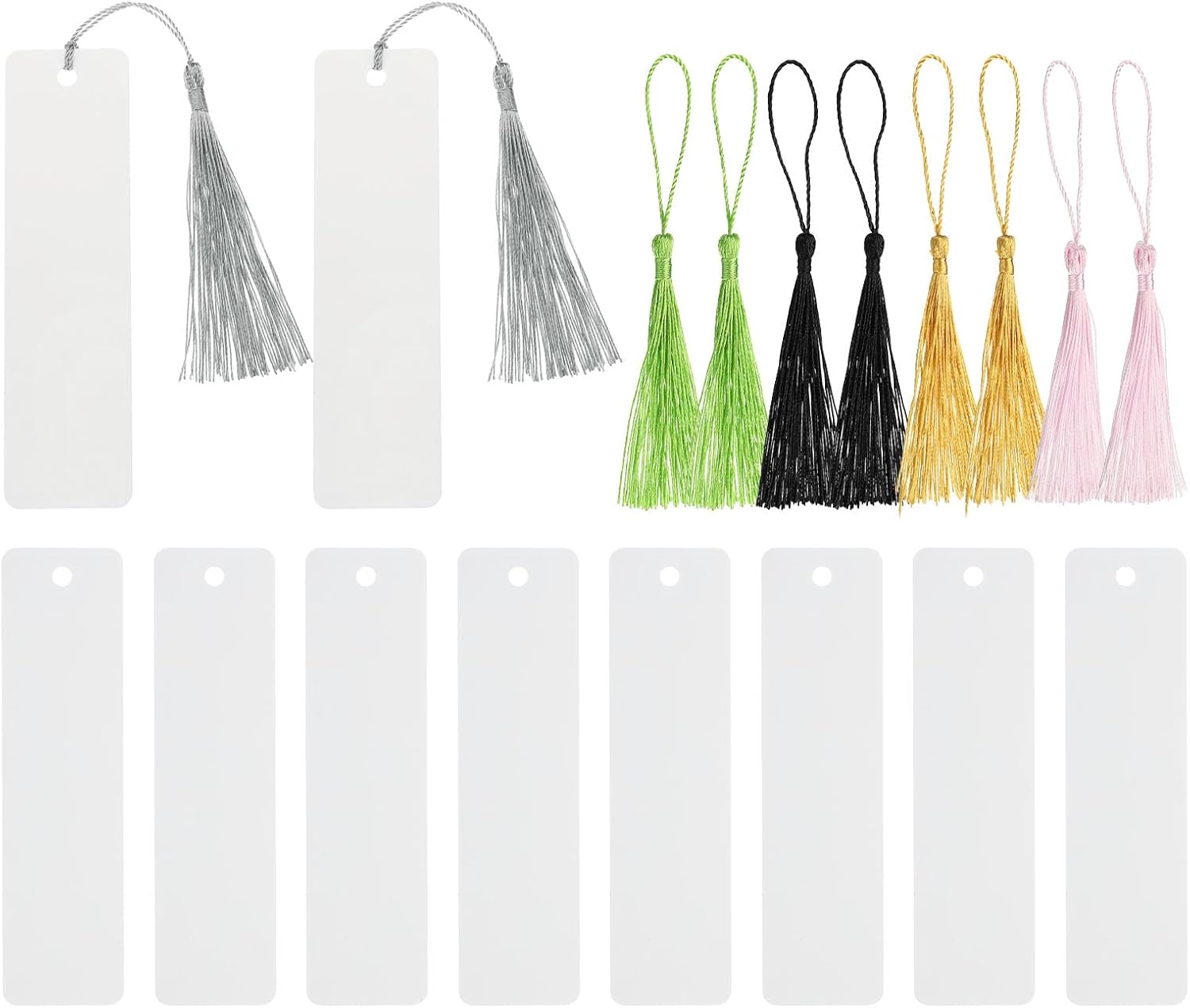 Amazon.com: PATIKIL 4.7" x 1.3" Blank Metal Bookmark, 10pcs Heat ...