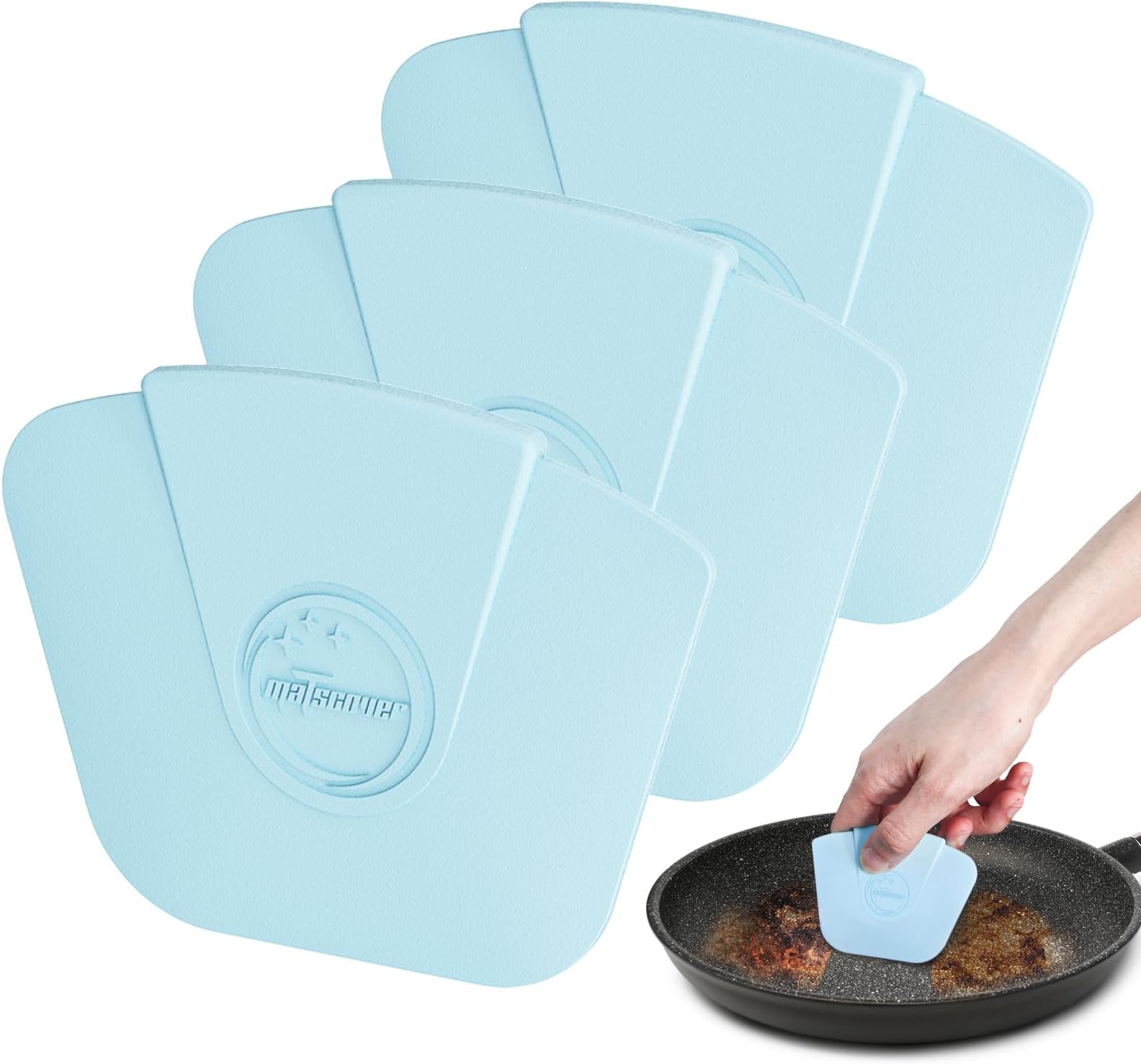 Amazon.com: CoguZed Set of 10 Plastic Pan Scrapers, Durable Plastic ...