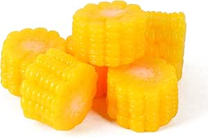 Amazon.com: LUEYAO Artificial Corn Block, Fake Corn PVC Slices ...
