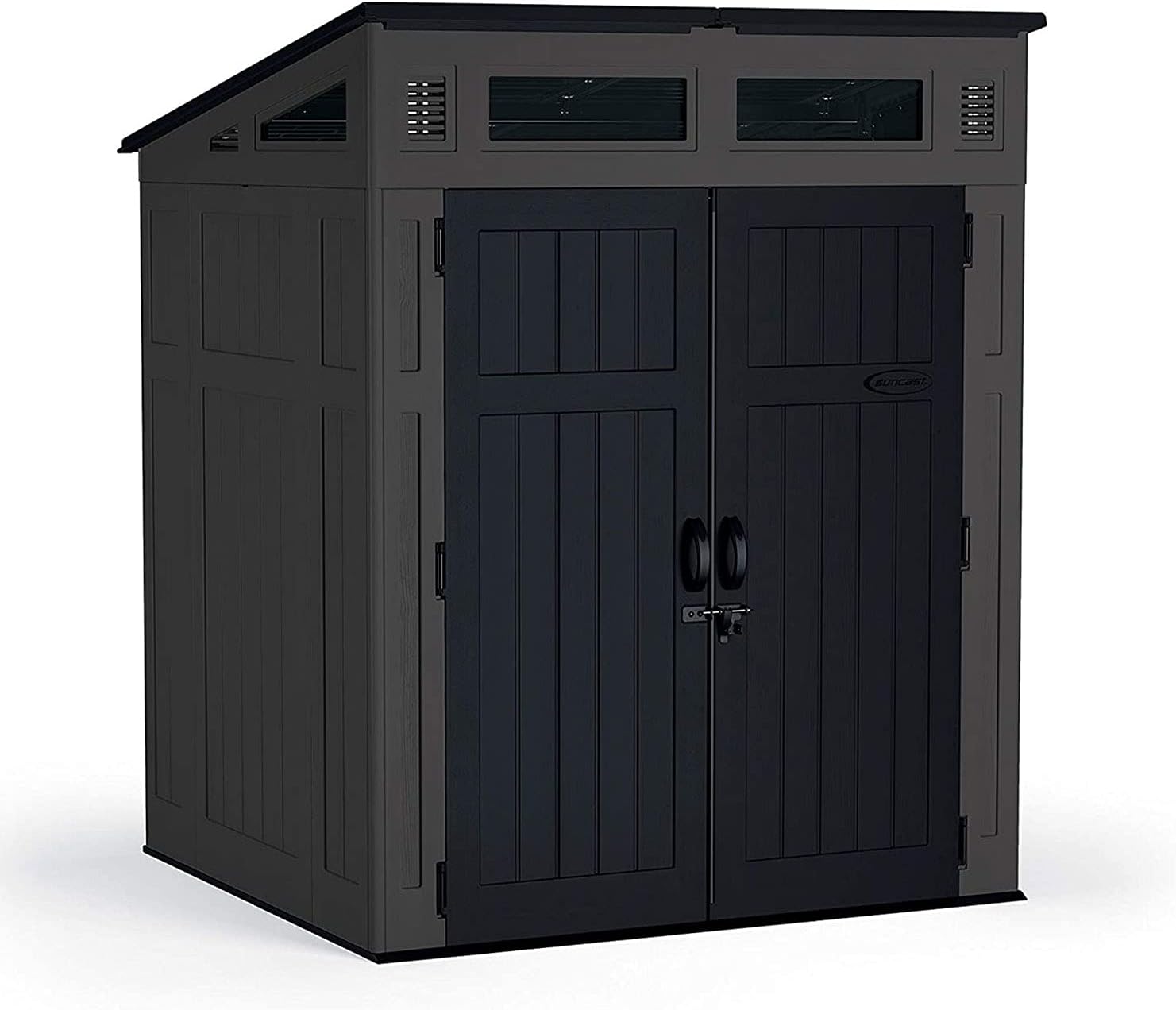 Amazon.com : Suncast 6' x 5' Modern Outdoor Resin Storage Shed with ...
