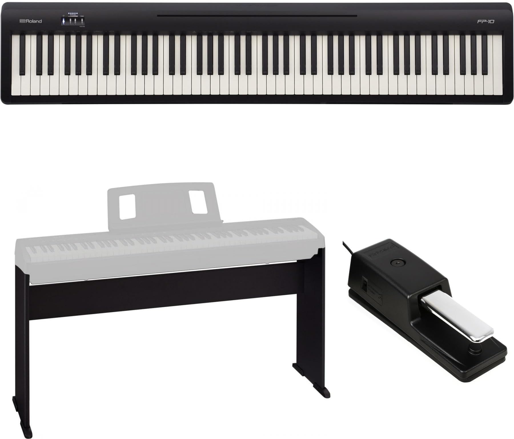 Amazon.com: Roland FP-10 Digital Piano with Stand and Pedal : Musical ...
