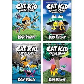 Amazon.com: Cat Kid Comic Club Series 4 Books Collection Set By Dav ...