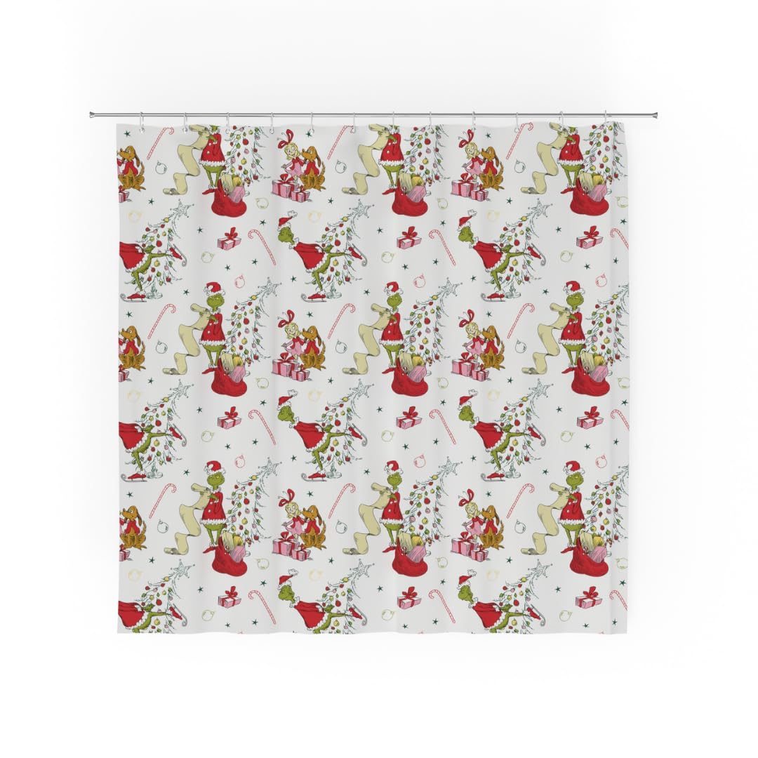 Grinch Shower Curtain Franco Dr. Seuss The Grinch Holiday & Christmas ...