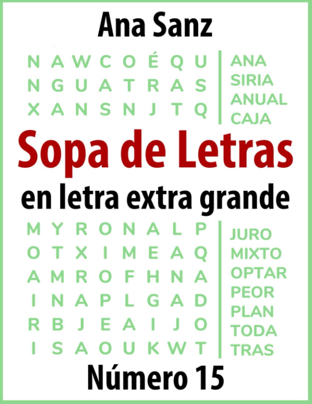 Sopa De Letras En Letra Extra Grande Numero 15 Libro | Desertcart Morocco