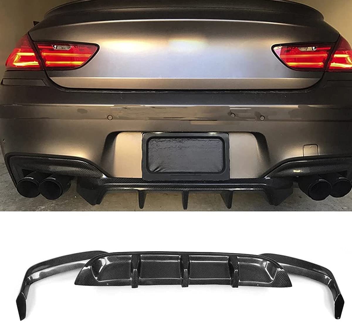 Buy Car Rear Bumper Diffuser,Abs Bumper Rear Diffuser Lip Spoiler Body ...