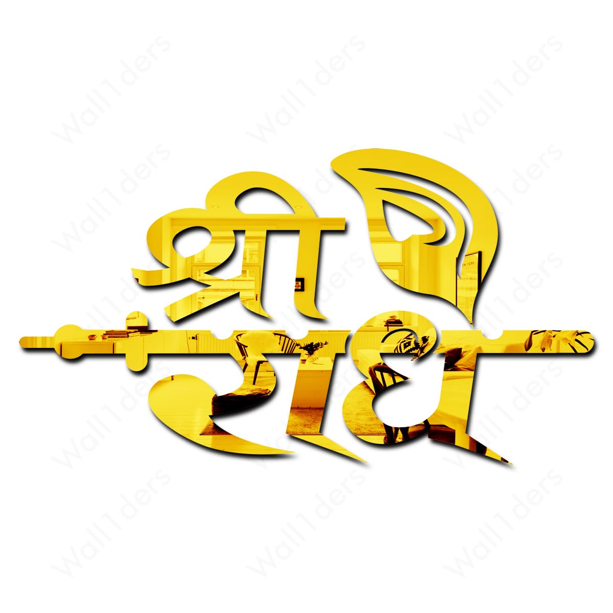 Buy Wall1ders Shree Radhe Mirror Stickers for Wall, Acrylic Mirror Wall ...