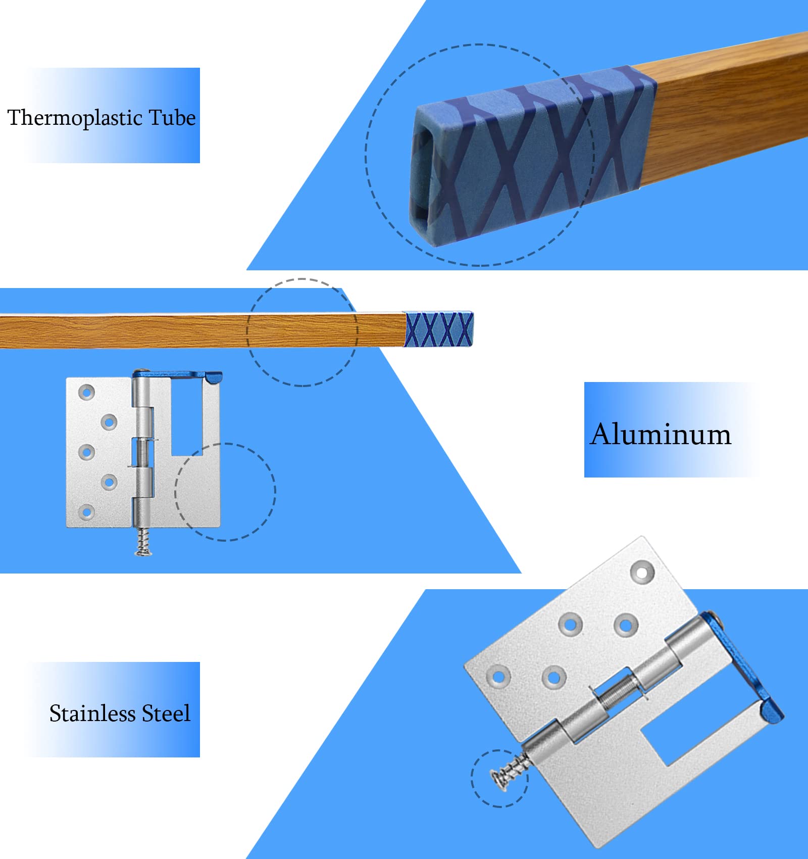 Buy Aluminum Door Bar Security, Front Door Security Bar Protect Against ...