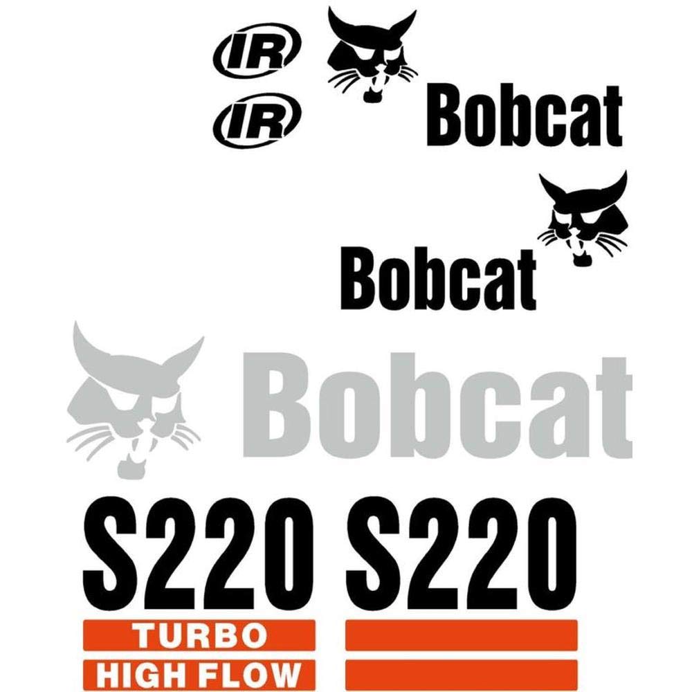 Amazon.com: S220 Fits Bobcat Excavator Decal Set Whole Machine Turbo ...