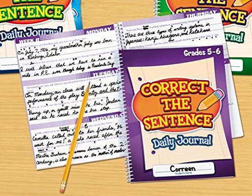 Lakeshore Correct the Sentence Daily Journal Grades 5-6: Lakeshore ...