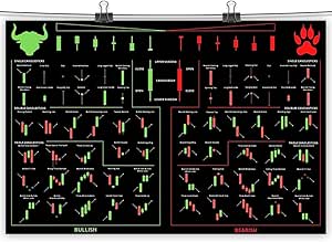 Amazon.com: Unframed Stock Market Investing for Beginners Poster Candlestick Patterns Decor ...