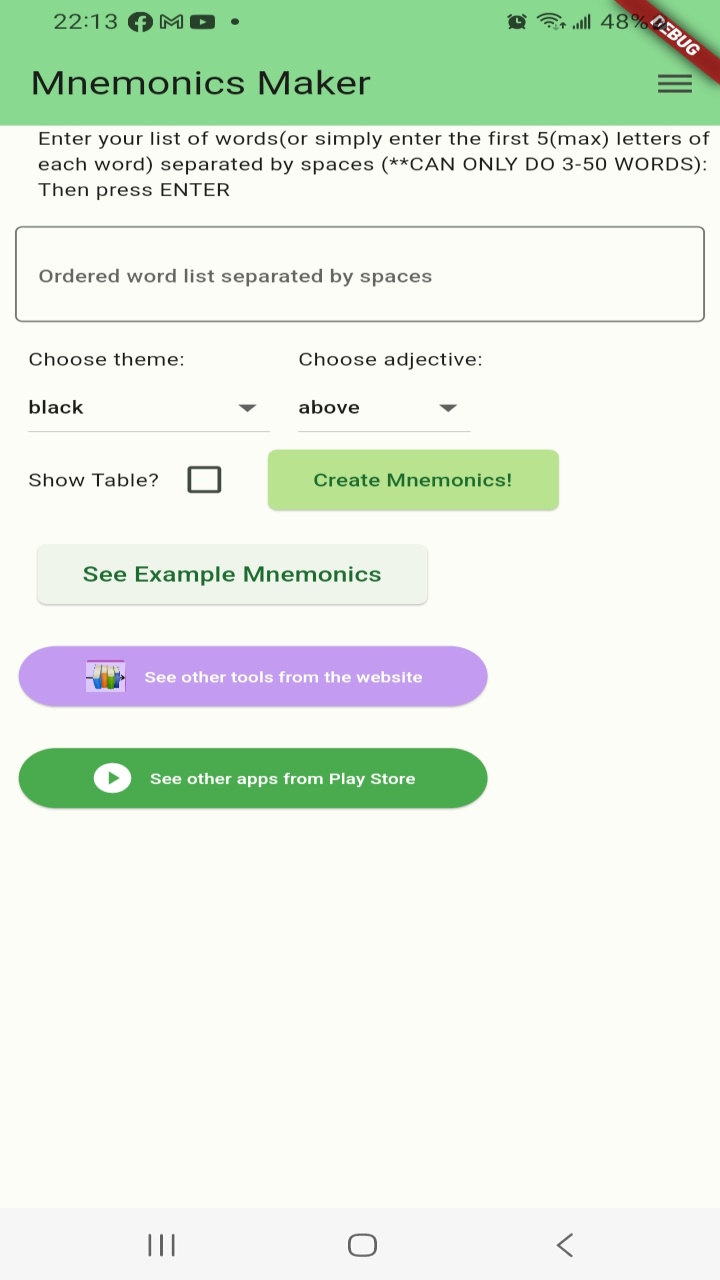 Mnemonics Maker - App on Amazon Appstore