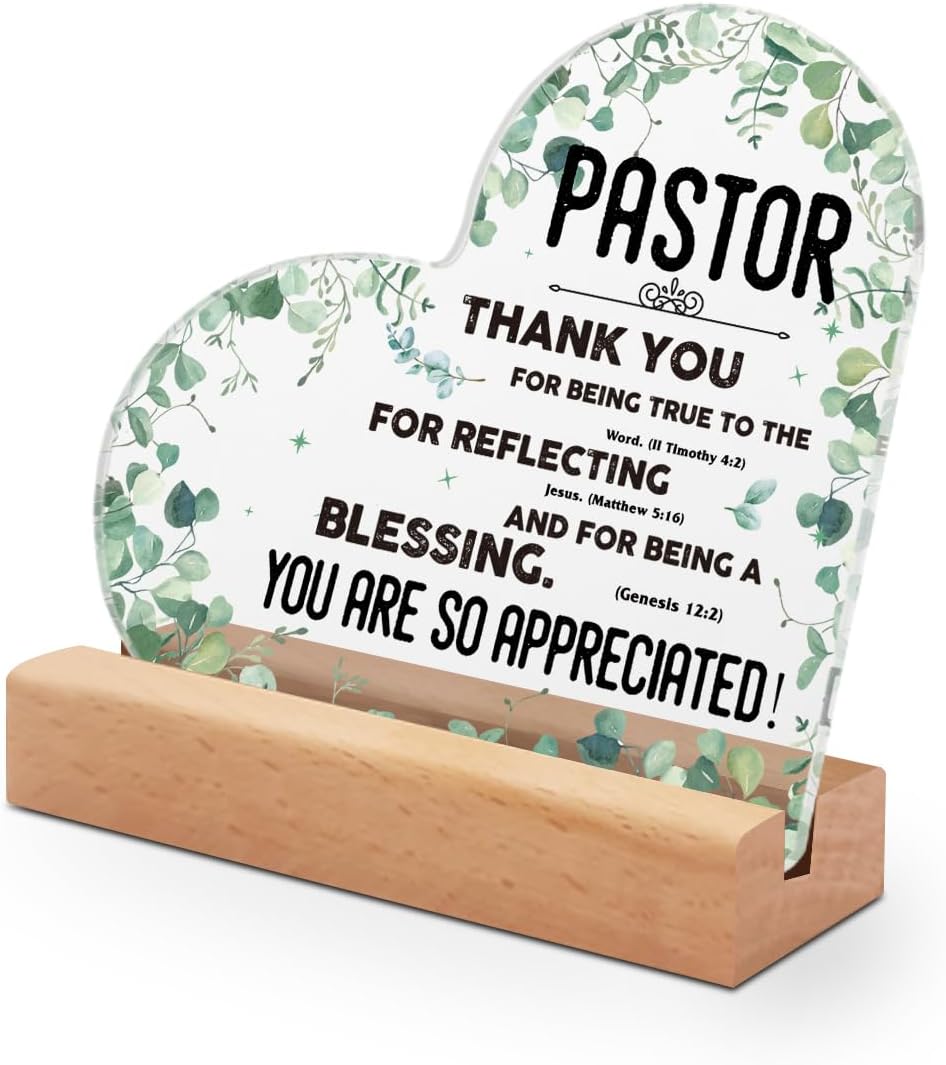 Amazon.com: Christian Heart Shape Acrylic Sign Inspirational Bible ...